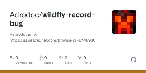 github adrodoc wildfly record bug reproducer for issues