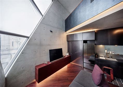 Humble Homes A Small Angular Concrete Home Set On A Busy Street In Tokyo
