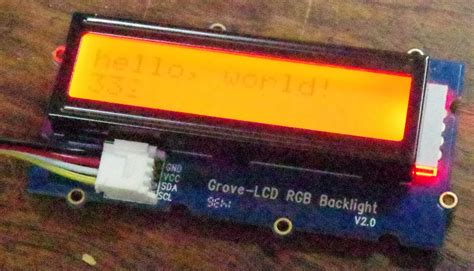 Groveで広がるarduinoの世界 Step2 ① Grove Lcd Rgb Backlight Arduinoクックブック