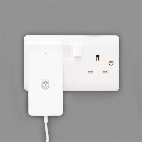 Original White Raspberry Pi Build Hat Power Supply 8vdc 6a 5521mm