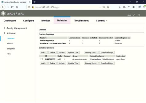 My Cybersecurity Journal Run Juniper Networks Vsrx Firewall In Vmware
