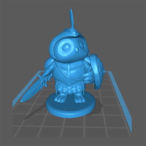 Free Stl File Cute Owl Knight 🦉 ・3d Printing Template To Download・cults