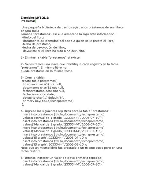 ejercicios mysql 2 pdf Áreas de informática informática