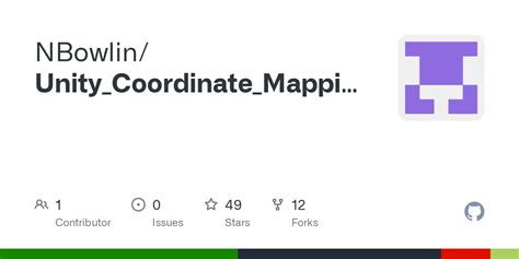 github nbowlin unity coordinate mapping