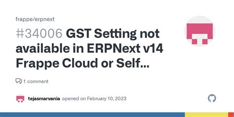 GST Setting Not Available In ERPNext V Frappe Cloud Or Self Hosted Issue Frappe