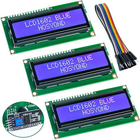jp 3ピース i2c iic 1602 lcdディスプレイモジュール 16x02 lcdスクリーンモジュール
