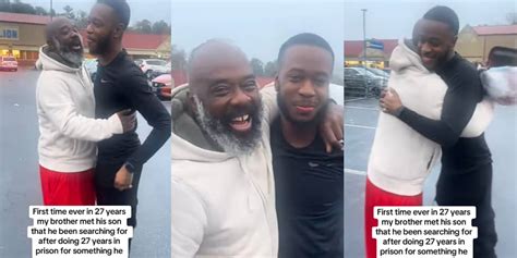Man Reunites With Son After 27 Years In Prison