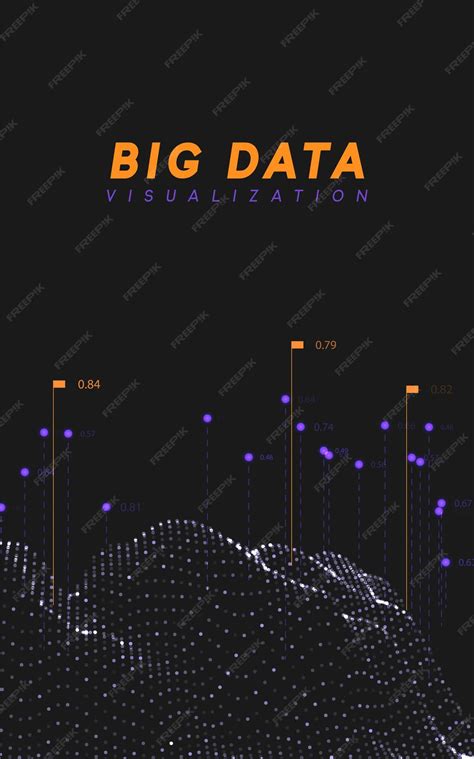 Premium Vector Big Data Visualization Information Wave Technology Futuristic Abstract