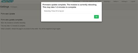 Remote Firmware Update For AXM Web Push Accuenergy