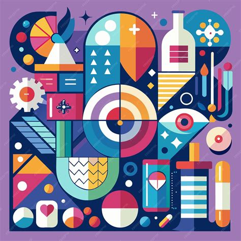 Various Objects Such As Plants Animals And Vehicles Assembled On A