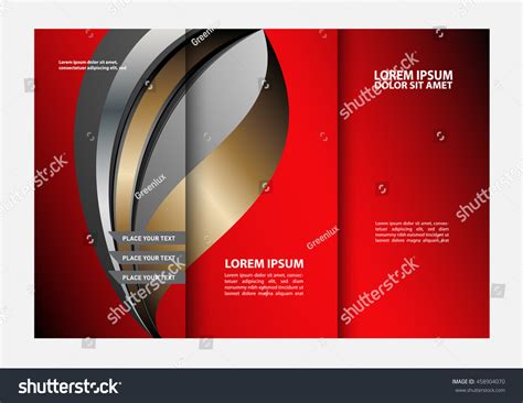 Vector Empty Brochure Template Design Elements Stock Vector Royalty Free 458904070 Shutterstock