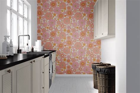 Laundry Vintage Wallpaper Patterns Laundry Room Wallpaper