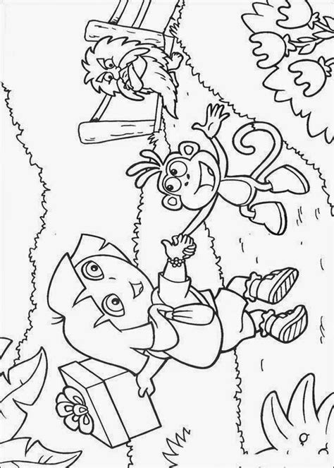 Дора изследователката Картинки за оцветяване 3