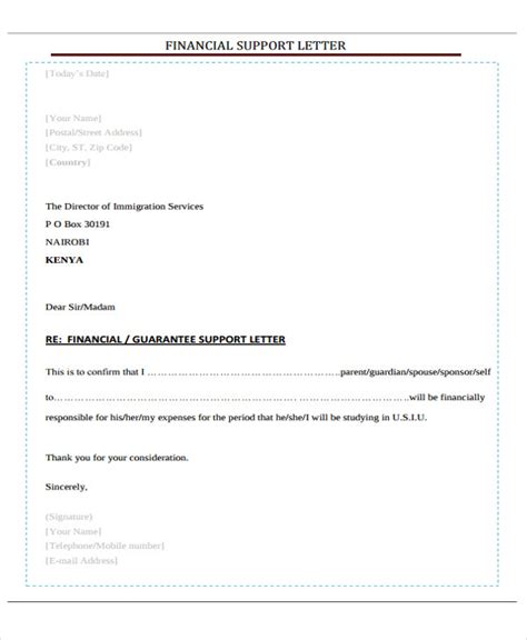 6 Financial Letter Templates 6 Free Sample Example Format Download