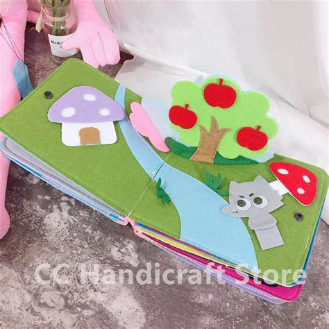 Новинка войлочная ткань для поделок тихая книга готовая книга для детей книга для раннего