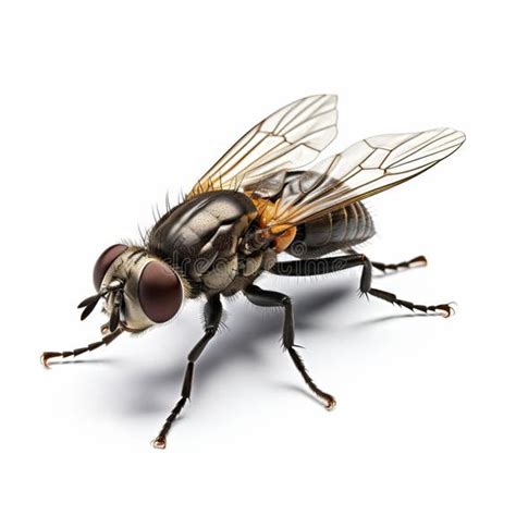 High Definition 3d Tsetse Fly Model With Iridescent Wings Stock