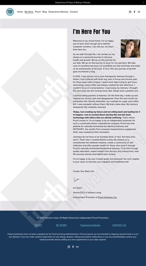 2020 Pruvit Health Claims Database Truth In Advertising