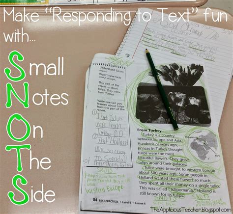 Boogieing Up Your Responding To Text With Snots Reading Classroom