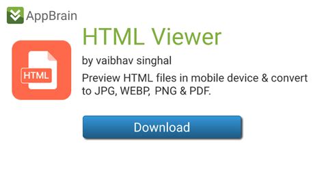 Html Viewer For Android Free App Download