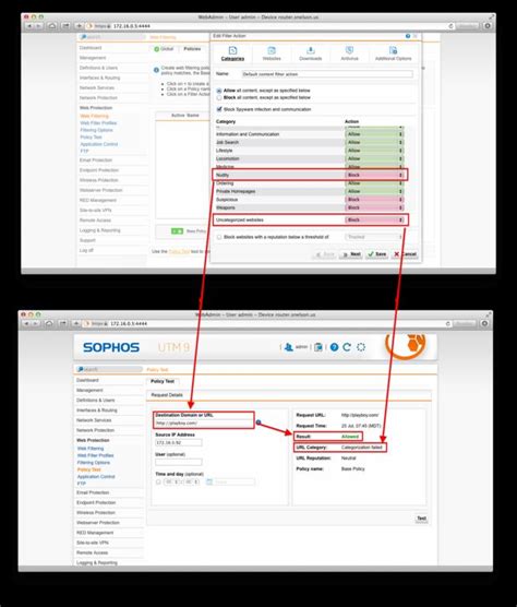 uncategorized website block fails web protection web filtering