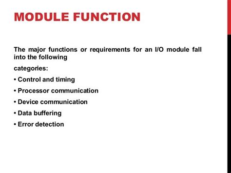 input output module