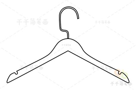 画衣架 简笔 大山谷图库