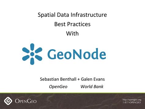 Spatial Data Infrastructure Best Practices With Geonode Ppt