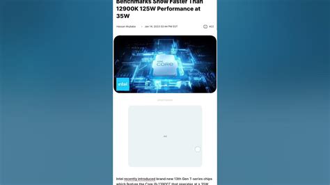 Intel Core I9 13900t Cpu Benchmarks Show Faster Than 12900k 125w Performance At 35w Youtube