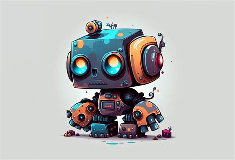 Robot Kawaii Graphic Graphic By Poster Boutique · Creative Fabrica