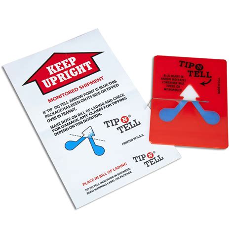 Buy Tip N Tell Tilt Indicator Leaning Label From Shenzhen Aks Technology Co Ltd China