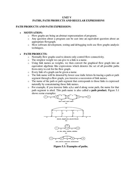 stm unit 3 stm unit 2 notes unit v paths path products and