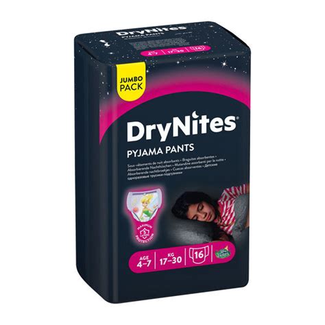 Huggies Drynites Pants Girls 4 7 Years 16 Daipers هجيز حفاضات اثناء
