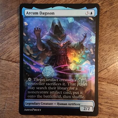Arcum Dagsson A Foil Mtg Abyss Proxy Shop Enhance Your