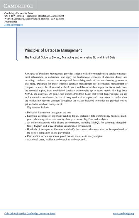 SOLUTION Principles Of Database System Studypool
