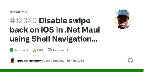 Disable Swipe Back On Ios In Net Maui Using Shell Navigation System