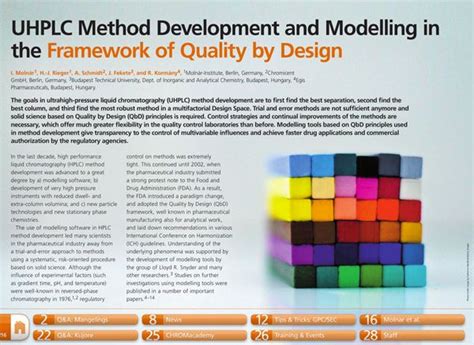 Uhplc Method Development And Modelling In The Framework Of Quality By Design