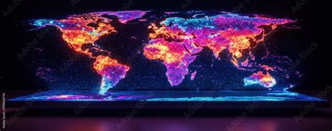 global data visualization showcase digital space interactive map dark