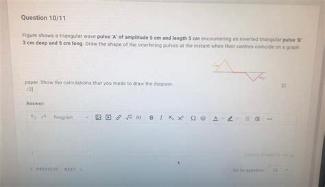 Solved Question Figure Shows A Triangular Wave Pulse Chegg