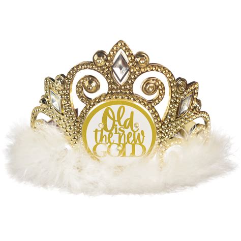 “old Is The New Gold” Flashing Tiara Party America