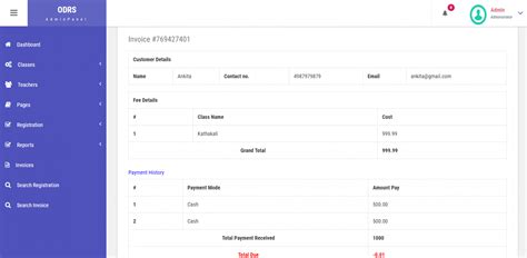 Online Dance Classes Registration System In PHP Online Dance Classes System Project