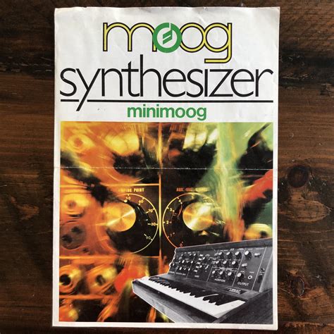 Matrixsynth Moog Mini Moog Model D Vintage Synthesizer Original Catalog And Pricelist 1974