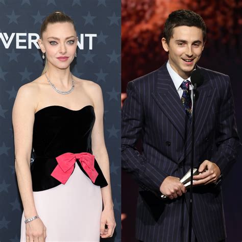 Critics Choice Awards 2026 Amanda Seyfried On Timothée Chalamet Speech