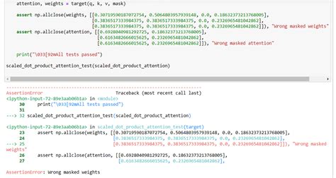 c5 w4 a1 assertionerror wrong masked weights sequence models