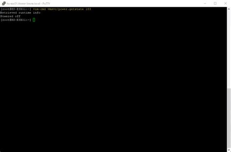 Vmware Esxi Start A Virtual Machine From Shell Be