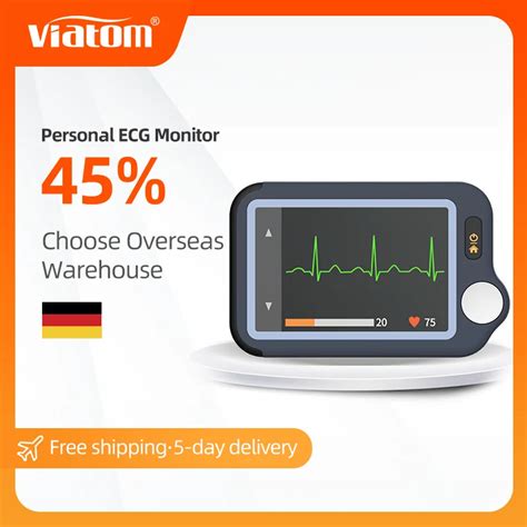 wellue pulsebit ex 2 4 touch screen personal ecg ekg monitor for