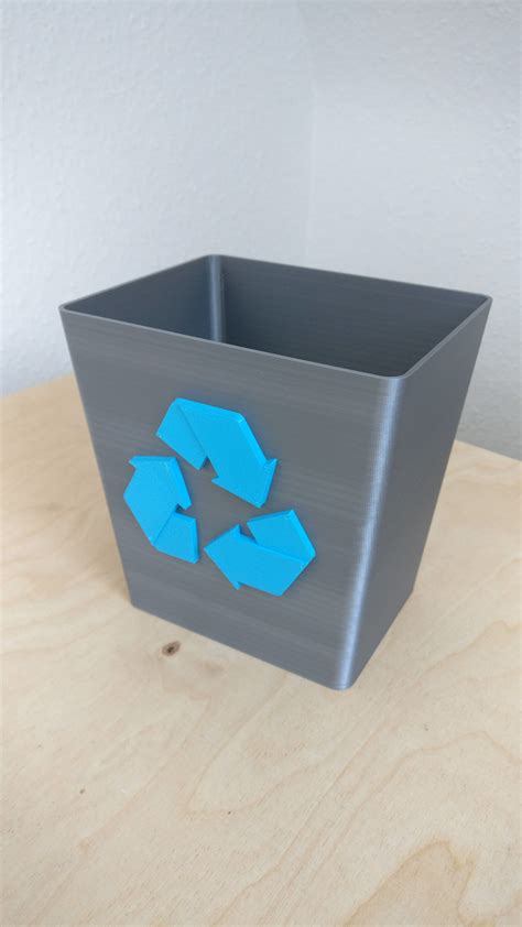 Recycle Bin Windows 10 Style By Qincon Download Free STL Model Printables Com
