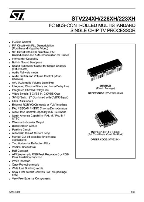 Stv22363310672pdf Datasheet Download Ic On Line