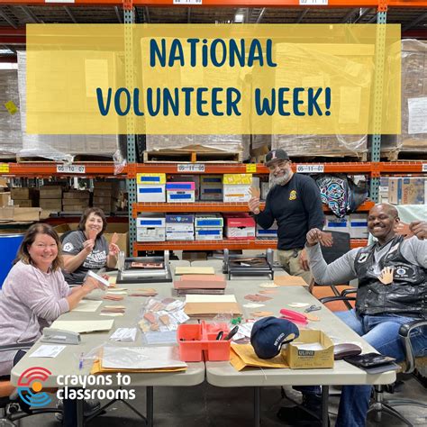 Crayons To Classrooms On Linkedin Nationalvolunteerweek Volunteerappreciation