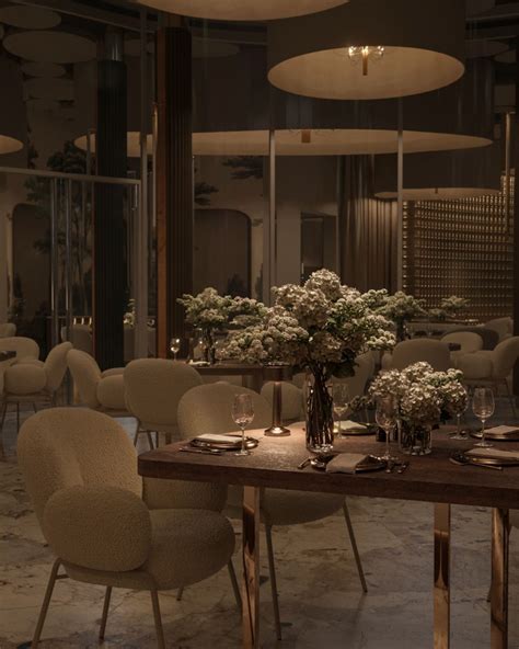 Дизайн проект ресторана Restaurant Mood Lighting Atmospheric