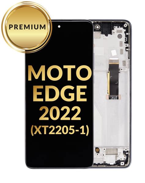 OLED Assembly With Frame For Motorola Edge XT BLACK Premium